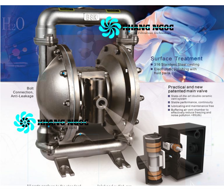 BSK AODD pump - Công ty Cổ Phần Kỹ Thuật Môi Trường Khang Ngọc